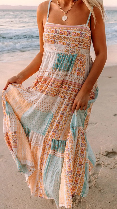 Boho Floral Maxi Dress Presale – Happy Lily Boutique